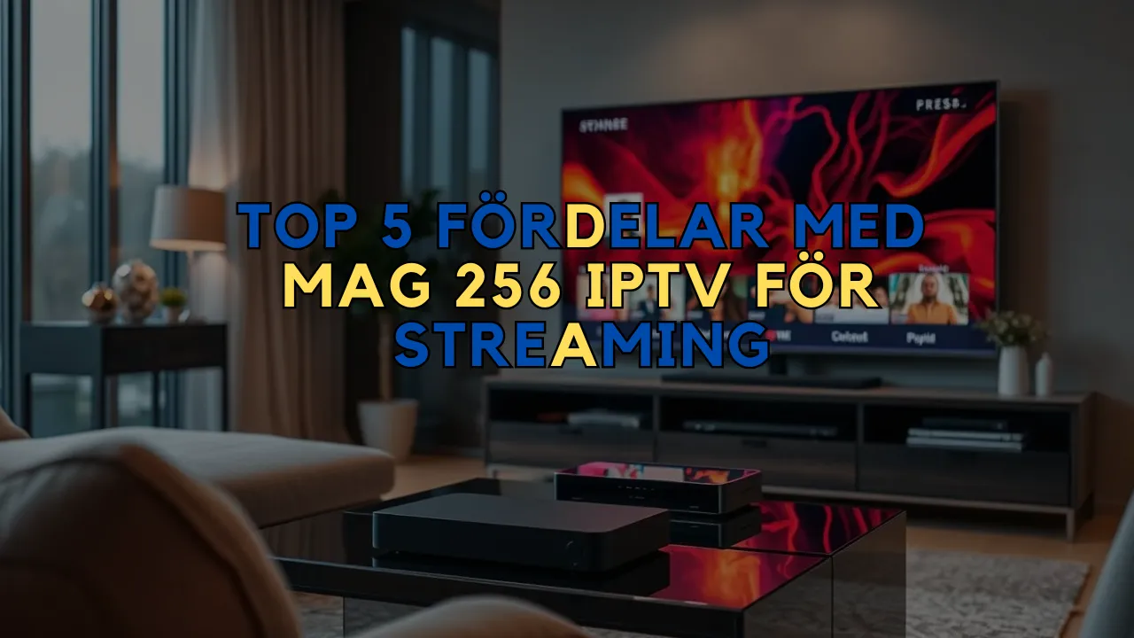 Top 5 Fördelar med MAG 256 IPTV för Streaming